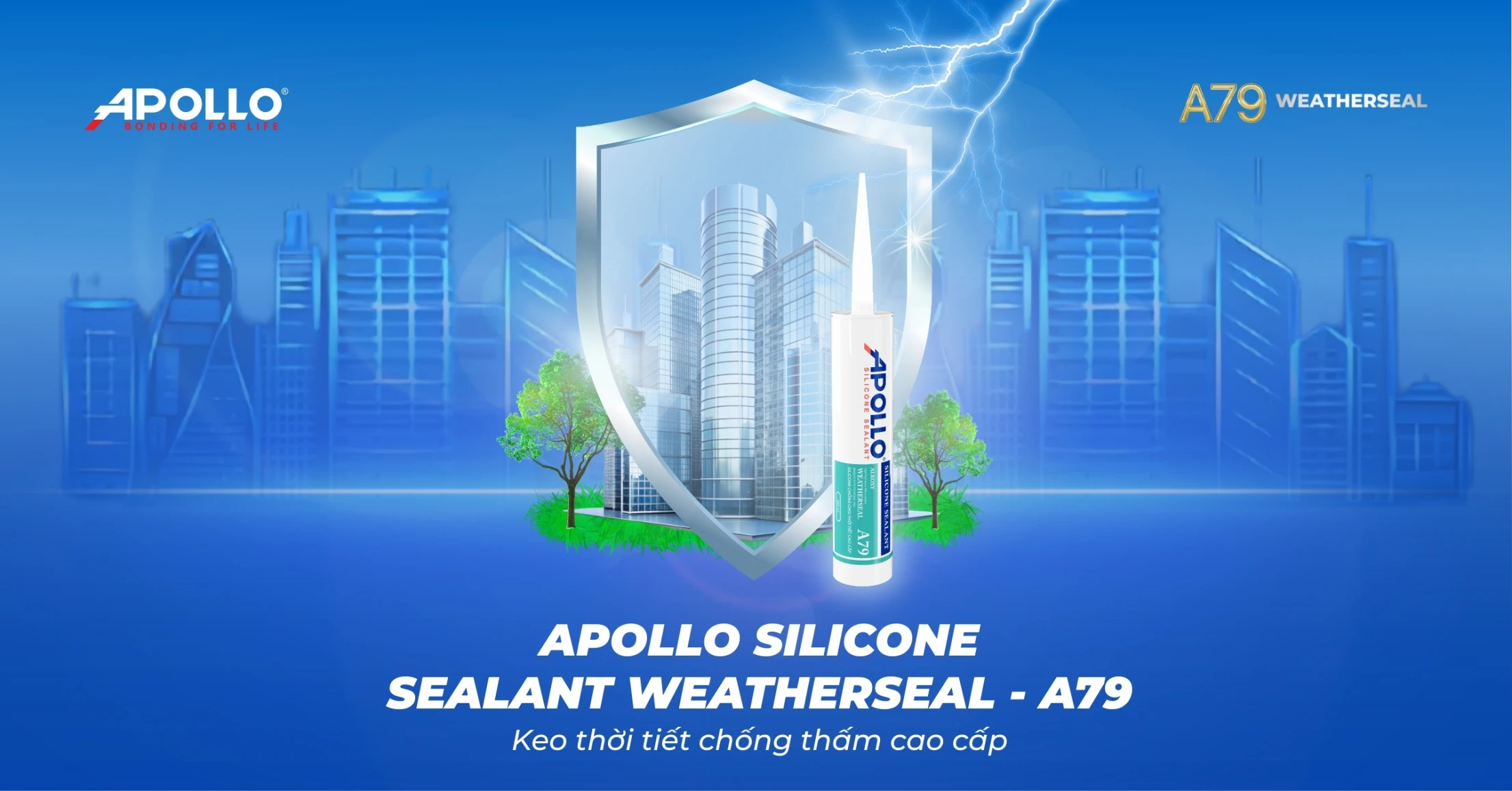 SIÊU PHẨM KEO APOLLO SILICONE SEALANT WEATHERSEAL - A79 DÀNH CHO ỨNG ...